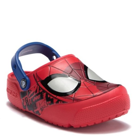 CROCS | Shoes | Crocs Fun Lab Spiderman Clog Sz 4 Baby New Toddler ...